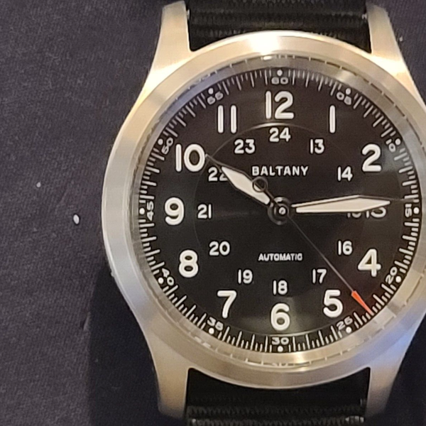 Baltany S2049 Automatic NH35 Field Watch Hamilton Khaki Field Homage ...