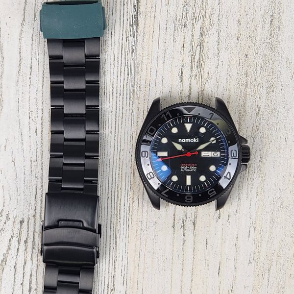 Namoki Mod watch. Seiko NH36 movement, sapphire cyrstal, ceramic bezel ...