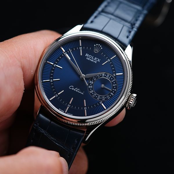 FSOT: Rolex Cellini Blue White Gold | WatchCharts Marketplace