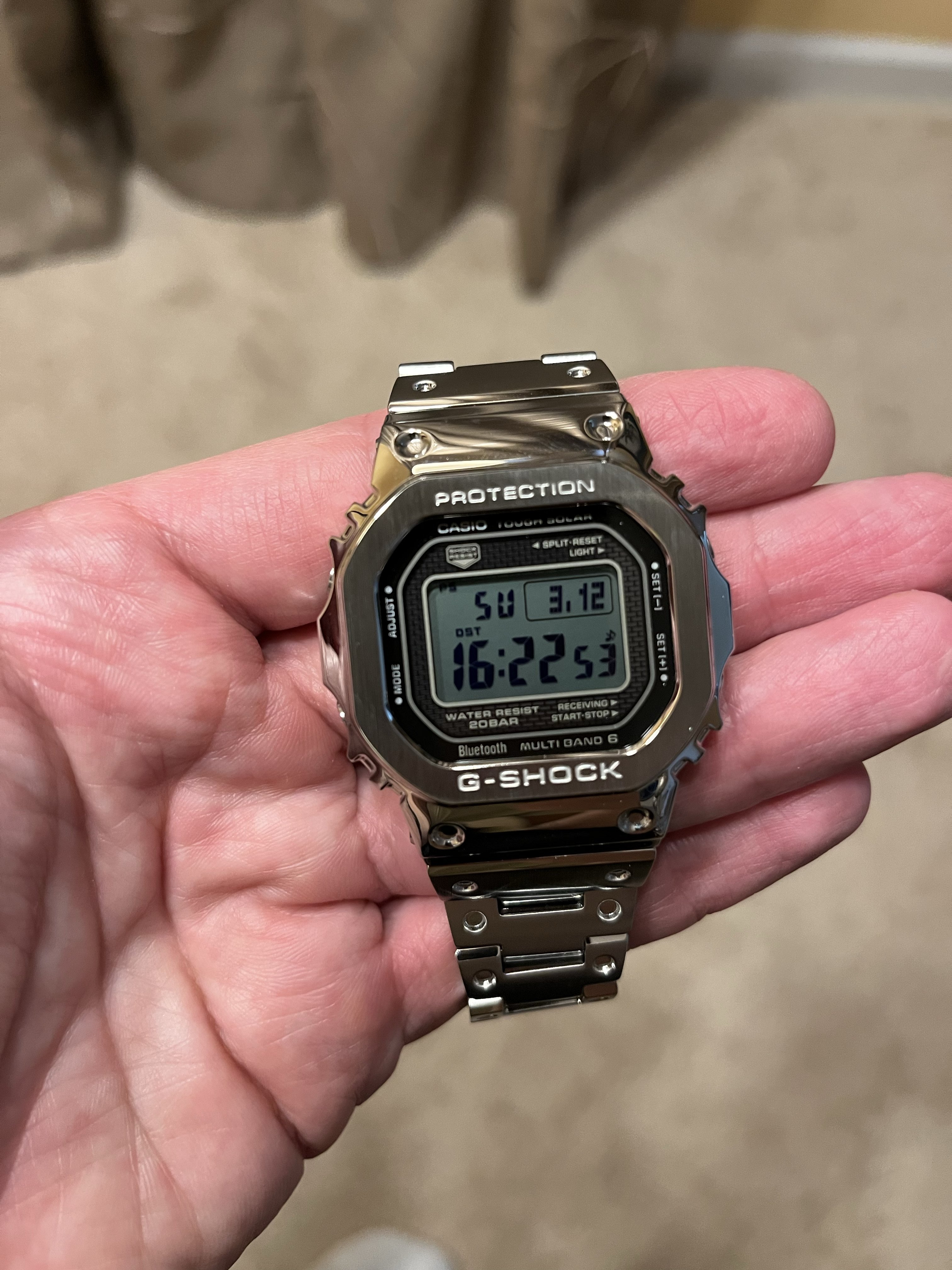 FS: G-Shock Metal Square Silver - GMWB5000D-1 | WatchCharts Marketplace