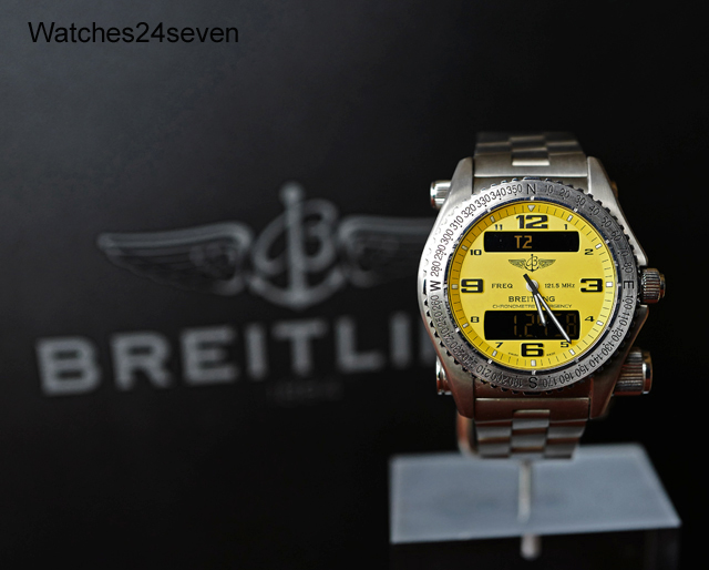 FS Breitling Emergency Titanium Yellow Dial Ref. E76321, AWESOME ...