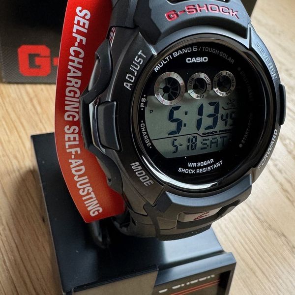 Casio GW-M530A-1CR G-Shock Men's Tough Solar Black Resin Sport Watch ...