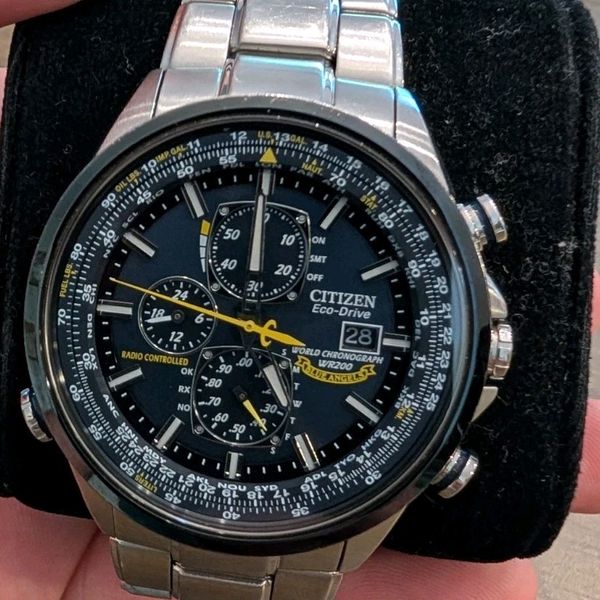 Citizen Eco Drive H800-S081157 Blue Angels RC 44mm Sapphire Solar Men's ...