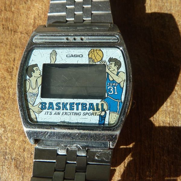 Casio Vintage Digital Quartz Game Watch GF-11 Basketball Module 209 Not ...