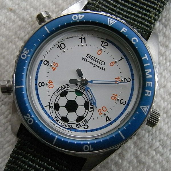 RARE SEIKO FC.TIMER 8M32-6010 SOCCER TIMER | WatchCharts Marketplace