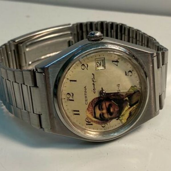 Certina DS-4 Saddam Hussein Iraq Day Date Rare Vintage Wrist Watch ...