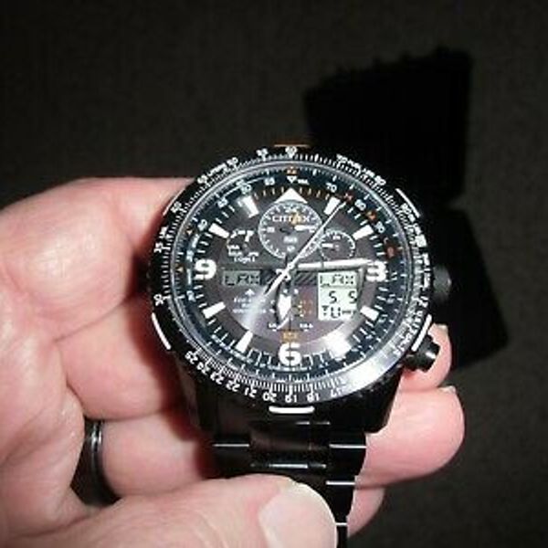 CITIZEN PROMASTER SKYHAWK MODEL JY 8075-51E ATOMIC SOLAR WATCH (ALL ...