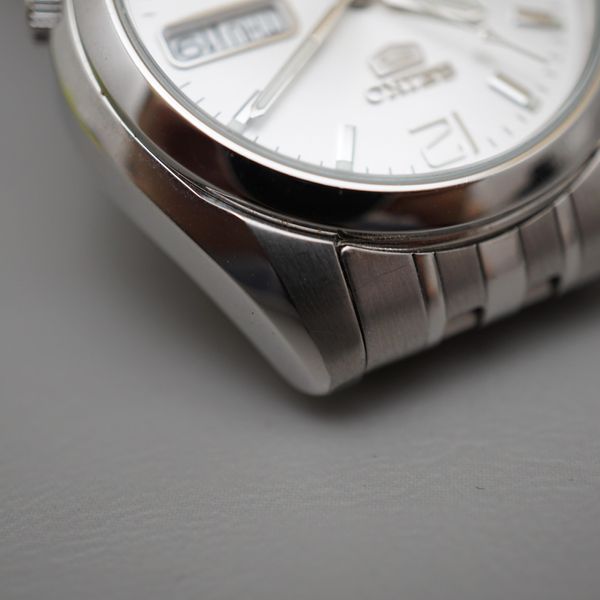 [WTS] Seiko 5 SNK385 7S26 Sunburst White Silver Dial Automatic Watch ...