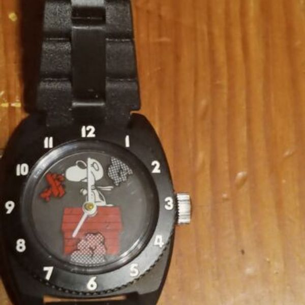 Vintage Timex Snoopy And The Red Baron Mystery Dial Watch 1965 Works | WatchCharts Marketplace