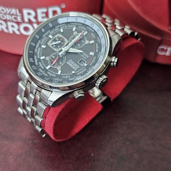 Citizen Red Arrows 43mm Stainless Steel Chronograph Eco-Drive Men's ...