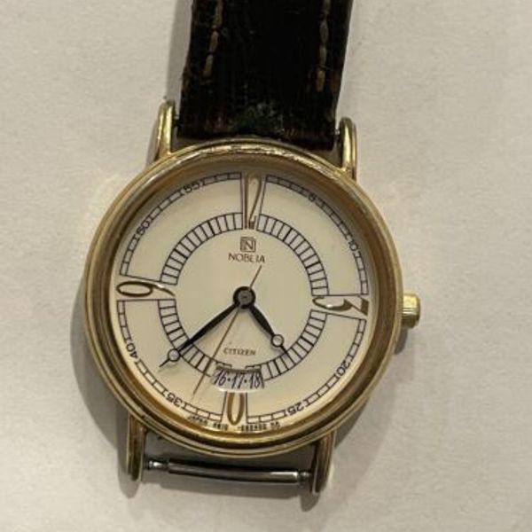 Citizen Noblia Womenâ s Thin Watch Ladies 34mm Roman Numeral For Repair ...