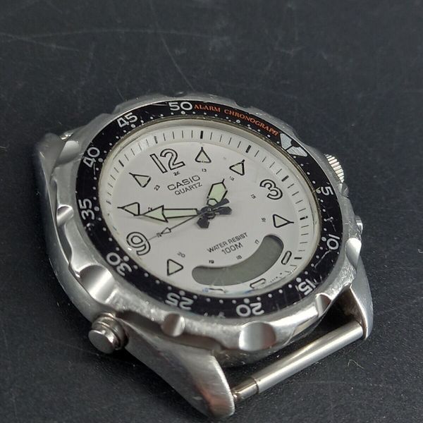 Vintage Casio Wristwatch Diver Diver Watch Alarm Chronograph 388 AD 520 ...