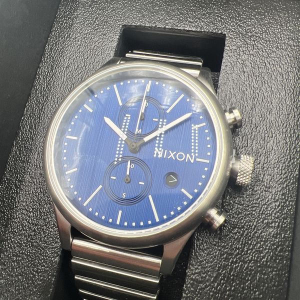 Nixon Station Chrono Blue Dial Unisex Watch A1162-5246 (H3-B9 ...