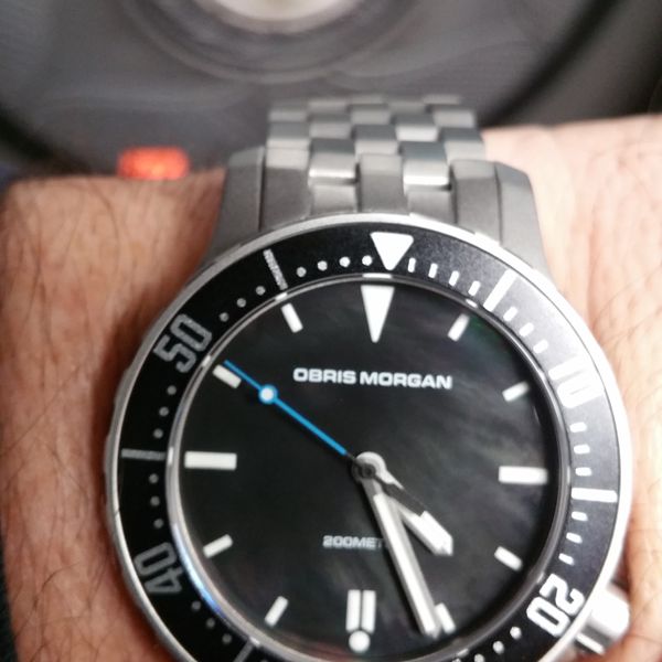 FS: Obris Morgan Aegis 2 Black MOP Dial Sandblasted Finish Full Kit ...