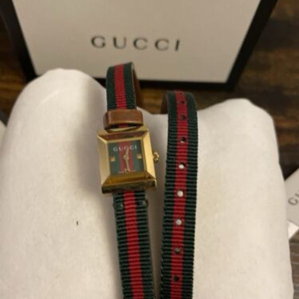Gucci G Red Green Strap Watch | WatchCharts Marketplace