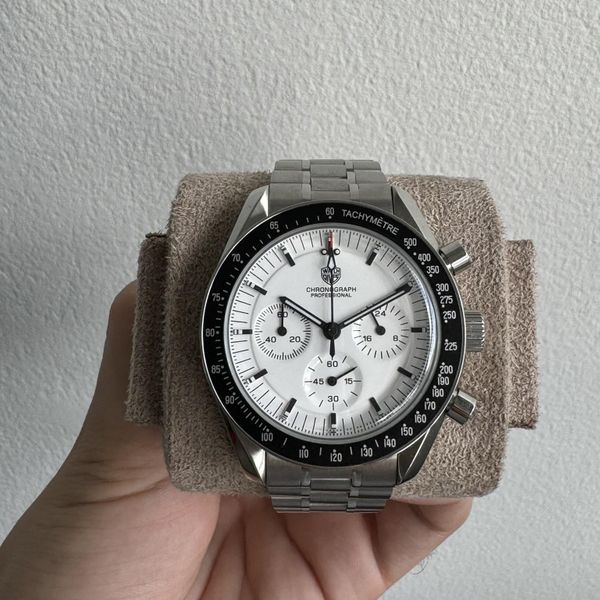 [WTS] [CONUS] Watchdives WD1861 White – Speedmaster Professional Homage ...
