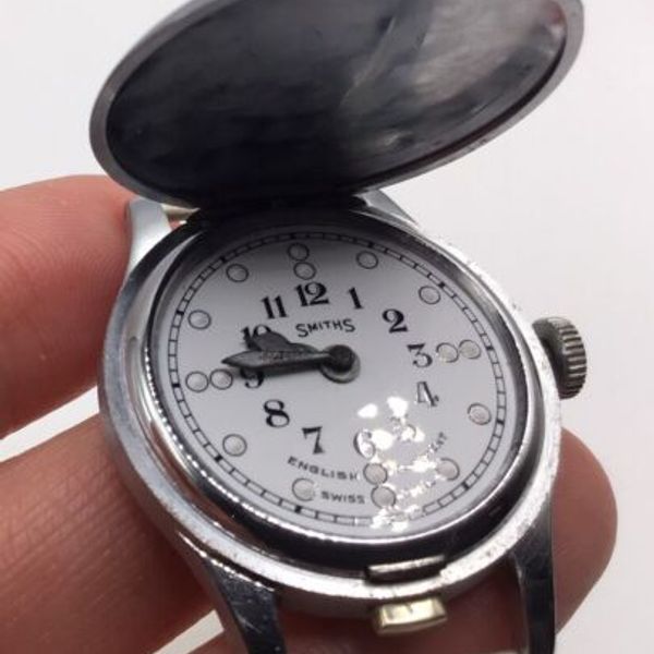 Smiths Early Braille Full Hunter Wristwatch 1950s English Movement ...