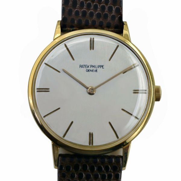 Vintage 1960's PATEK PHILIPPE 18K Gold Men's Classic Style Watch Ref ...