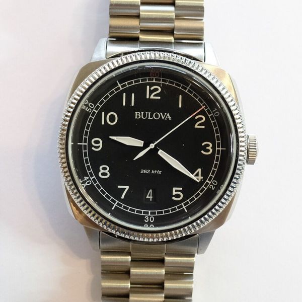 Bulova 96B229 262khz Military / Pilot Watch - UHF Ultra High Frequency ...