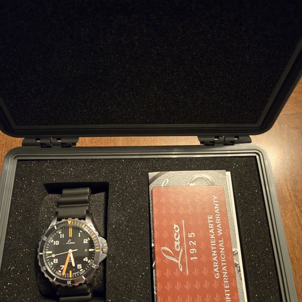 LACO Mojave Automatic Menâ s 39mm Diver Watch with Bracelet, Box ...