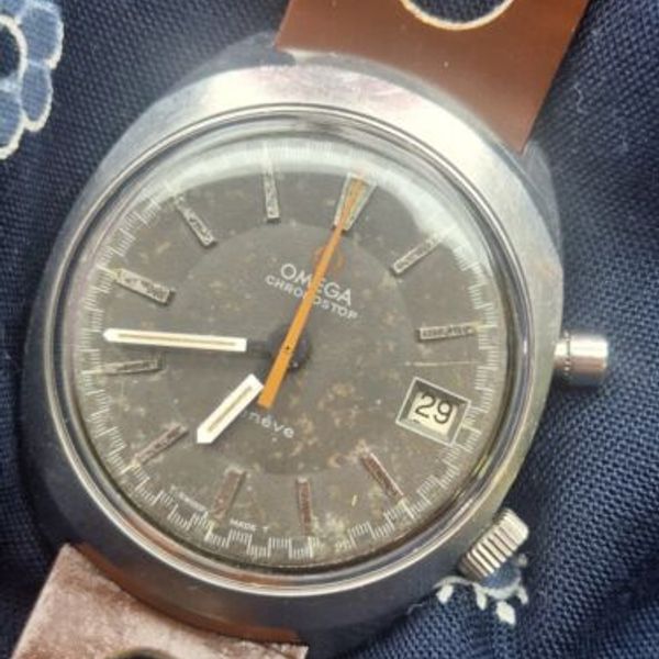 Vintage Chronograph Omega Chronostop Cal.920 Tropical Driver Dial ...