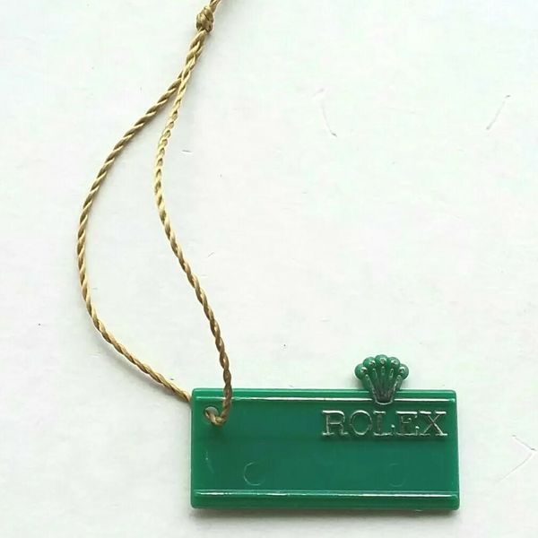 ROLEX Green Hang Tag Cartellino "Big Crown" per Day-Date - Anni '70 '80 ...