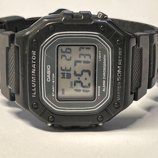 Working Men's Black Casio W-218H Watch EA | WatchCharts Marketplace