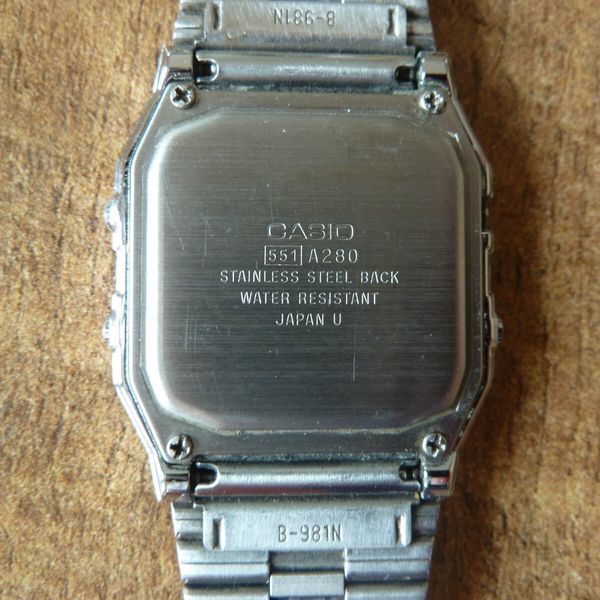 Casio Vintage Digital Quartz Watch A280 Module 551 Calendar Memo ...