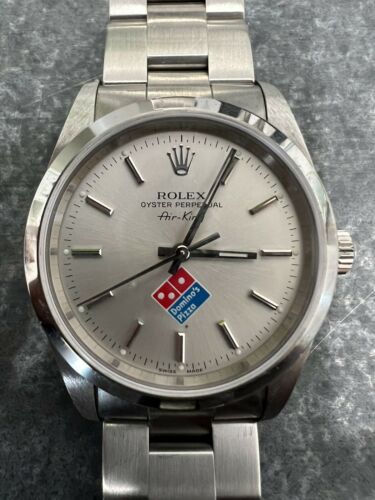 Rolex Air King Domino’s Dial 14000M Mens Watch | WatchCharts Marketplace