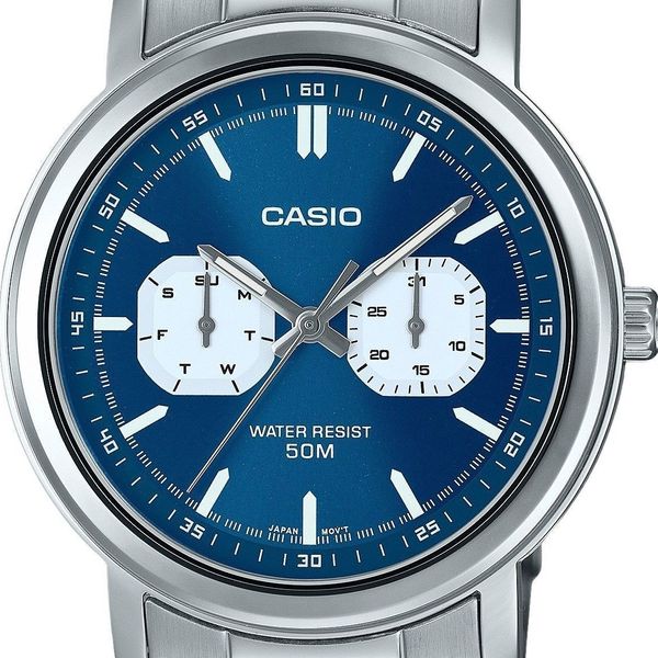Casio Standard Analog Blue Dial Quartz Dress Men's Watch MTP-E335D-2E1V ...