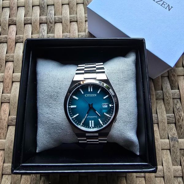Citizen Tsuyosa automatic watch, 40mm, teal dial, full set, very good ...