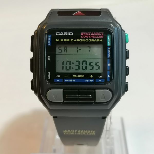 Vintage Casio Rare Remote Control CMD30B-1T Resin Band 1173MOD Wrist ...