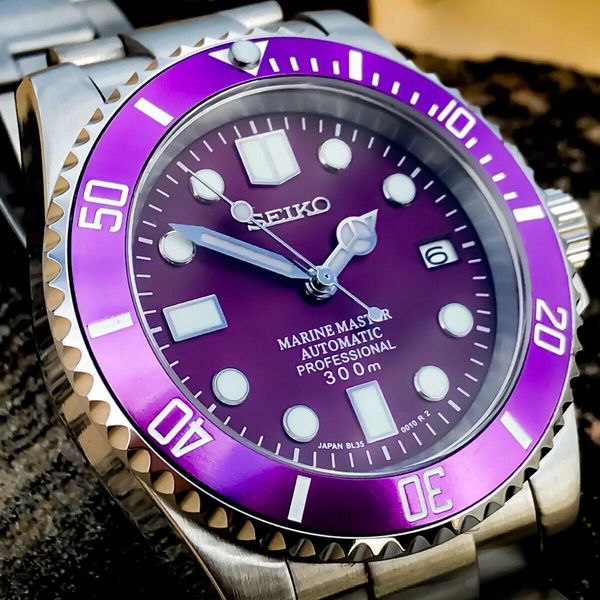 New Jadeion Designed Purple Mariner 40 (Seiko NH35A Movement) Automatic ...