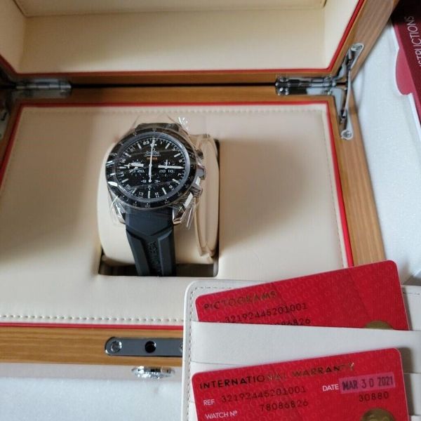 New OMEGA Speedmaster Co-Axial GMT Titanium Numbered Edition 321.92.44 ...