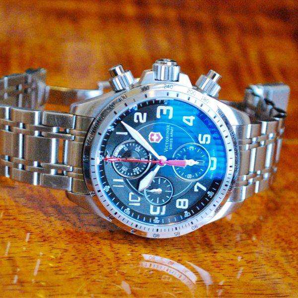 FS ChronoPro by Victorinox Swiss Army w/ SS Bracelet and NEW OEM ...
