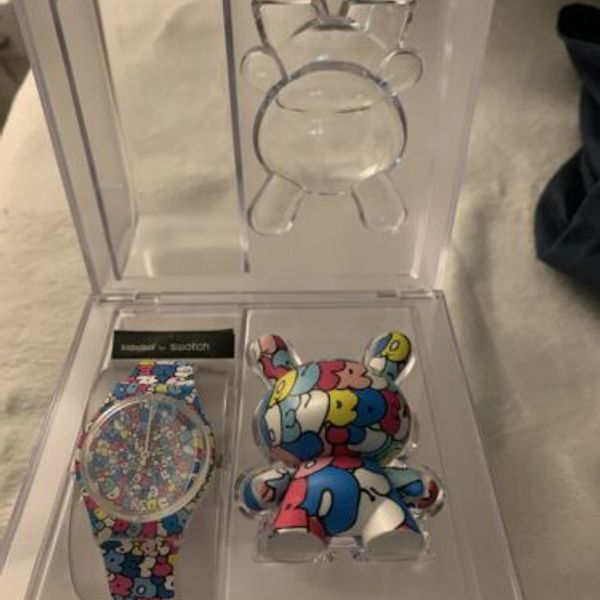 Swatch X Kidrobot GE232 Love Song Tilt Brand New With All Accessories ...