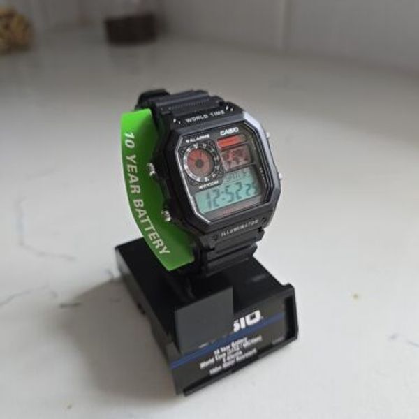 Custom Casio Sport Digital Men's Watch AE1200WH-1AV Mod Gradient Dial ...