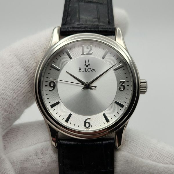 Bulova Men's 38mm Silver Tone Quartz Watch - READ DESCRIPTION ...