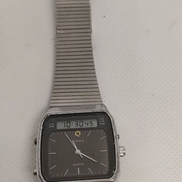 Timex V Cell Vintage Analogue & Digital Watch For Parts Or Not Working ...