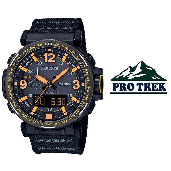 Easy tomorrow Free shipping CASIO Casio PRO TREK PRG-600YB-1 Black ...