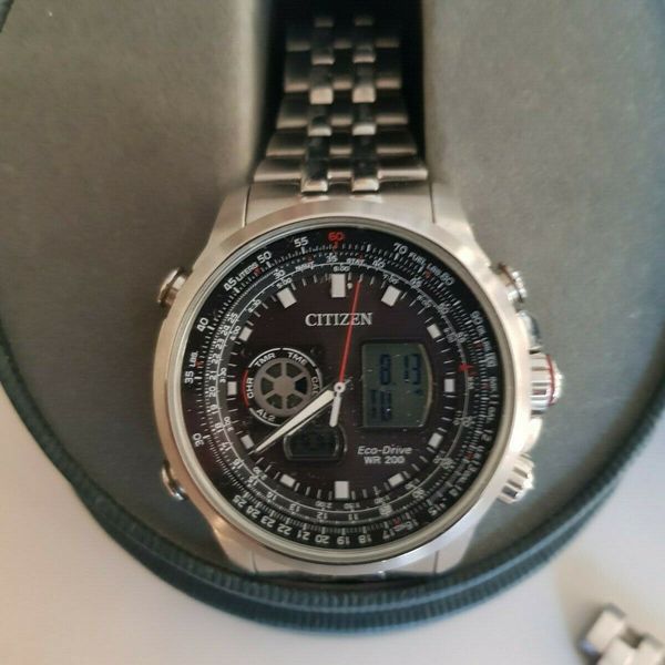 Citizen Eco-Drive SKYHAWK A-T Chronograph Men's Watch - Silver (JY8050 ...