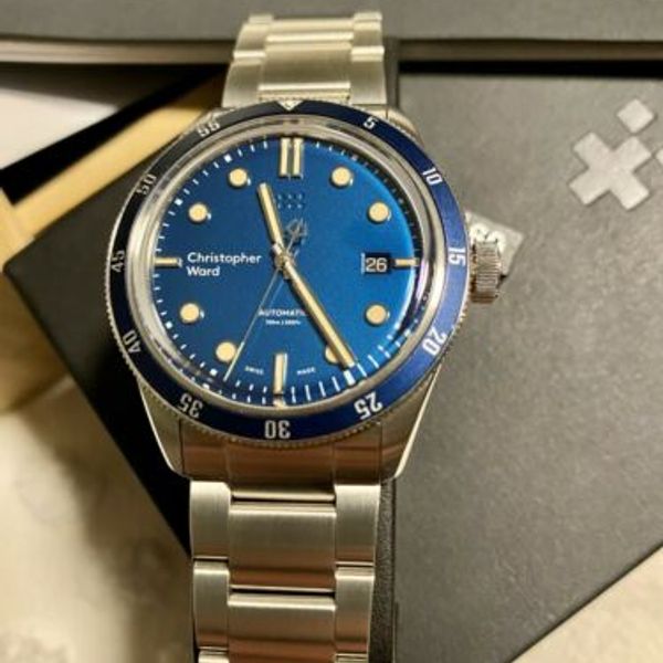 Christopher ward c65 Trident Automatic Dive Watch Blue | WatchCharts ...