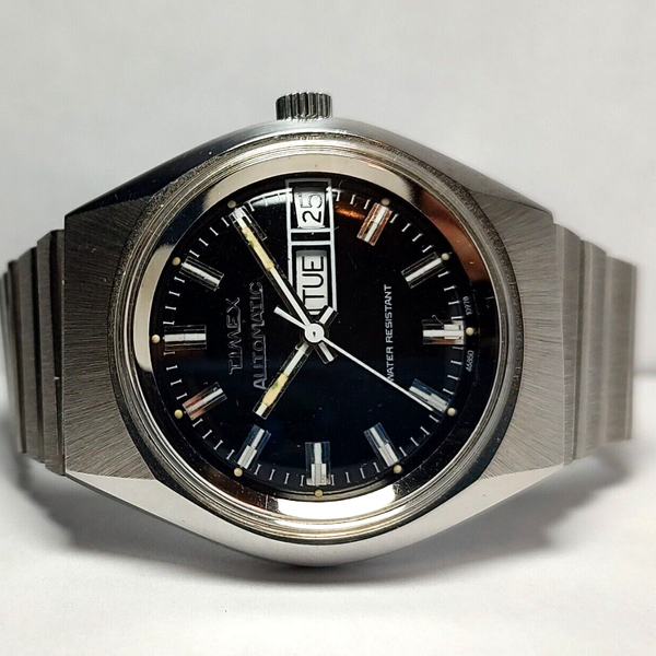 TIMEX Viscount Automatic 1978 w/Day-Date & Box Vintage Runs ...