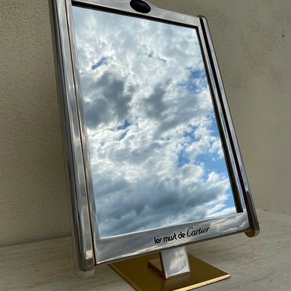 Mirror Original Cartier Exhibitor Mirror Display Gadget Vintage Santos ...