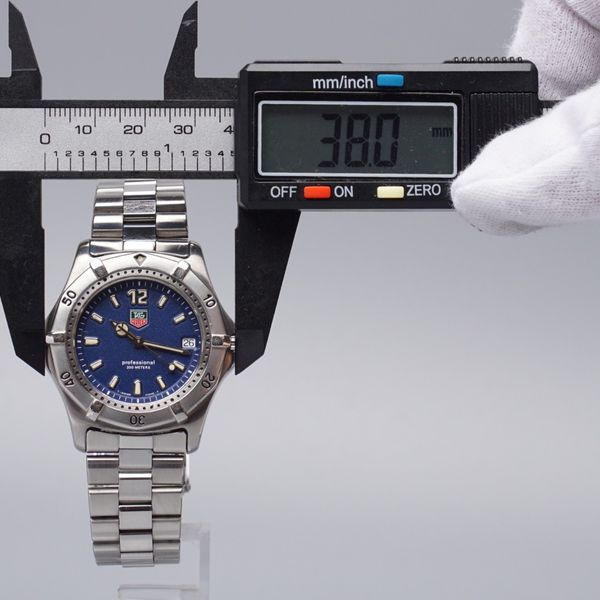 TAG Heuer WK1113 Professional 200M Quartz Unisex Watch Blue Dial SS w ...