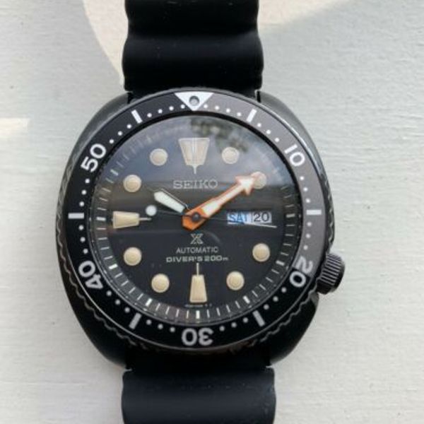 Seiko Prospex SRPC49 Black Ninja Darth Turtle Used | WatchCharts