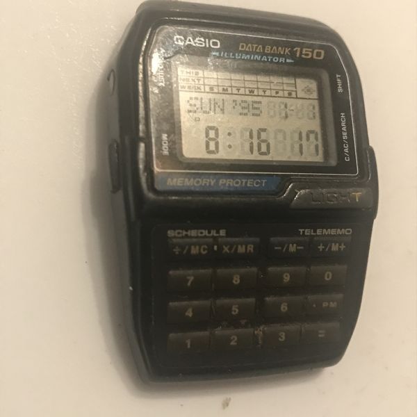 Works No Band Vintage CASIO DBC-150 Digital CALCULATOR Data Bank 150 ...