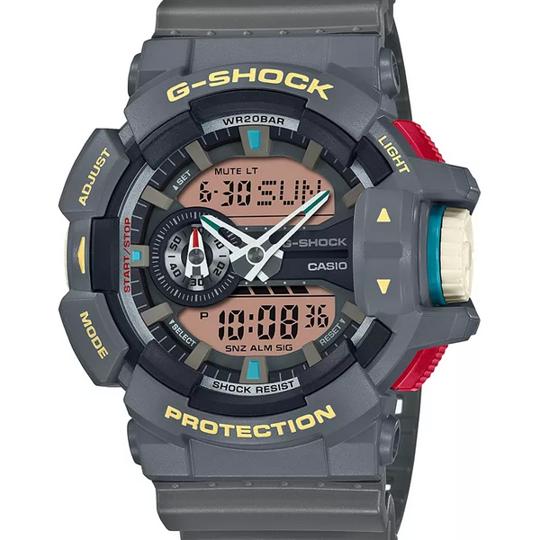 Casio G-Shock Analog Digital Gray Resin Watch GA400PC-8A | WatchCharts ...