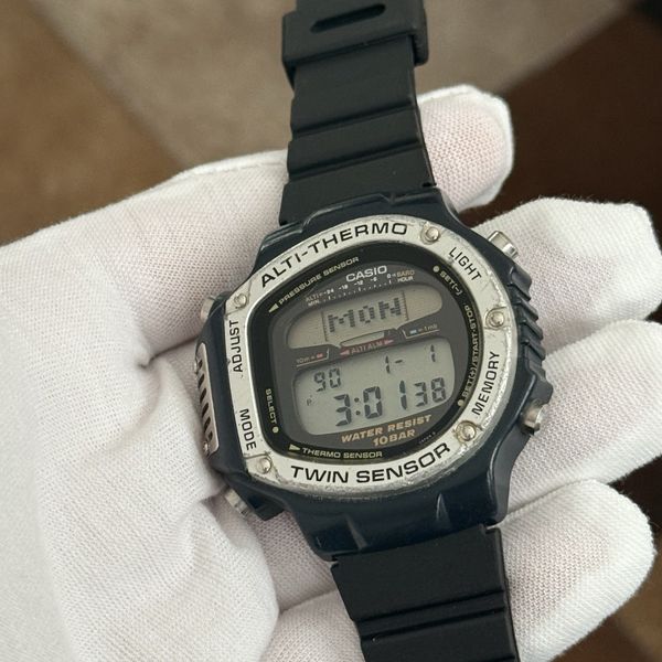 Vintage Casio Alti-Thermo DPX-410 Twin Sensor Digital Watch Module 960 ...