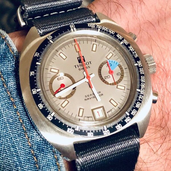 Tissot Seastar Navigator Ref. 40522, Valjoux 7734 Vintage Chrono ...